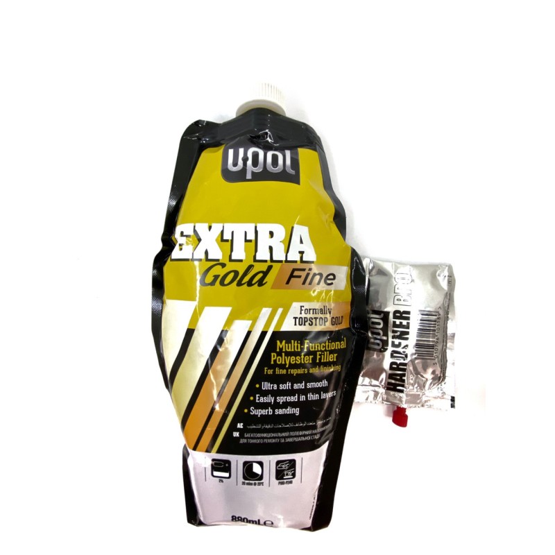 Купити фінішну шпаклівку U-POL EXTRA GOLD FINE 1л. в Україні